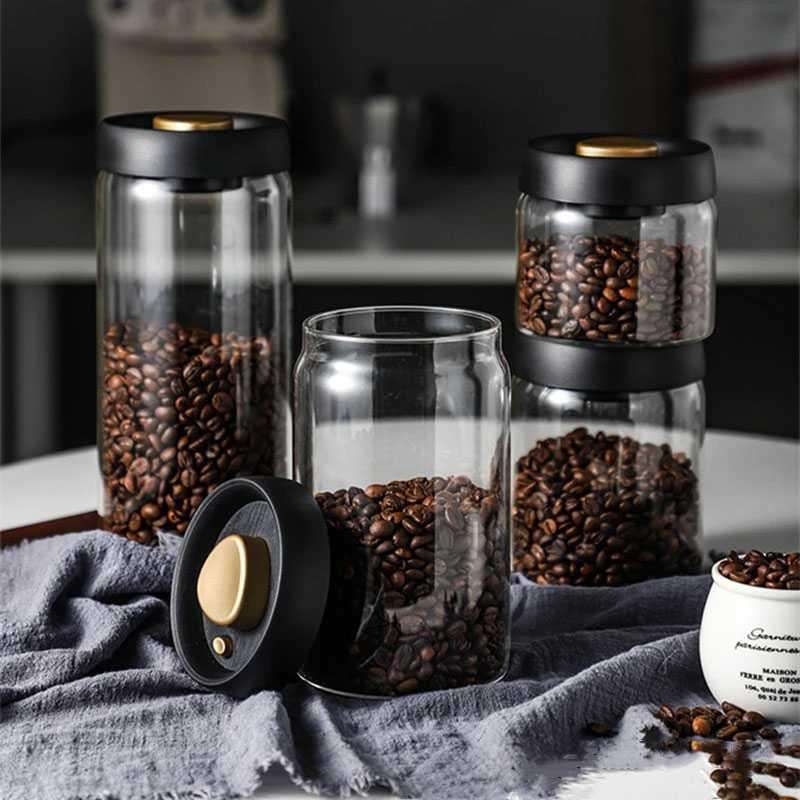 Jual One Two Cups Toples Kaca Biji Kopi Coffee Beans Vacuum Sealed Lid ...