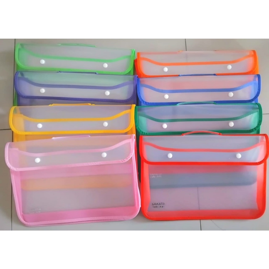 Jual MAP PLASTIK KANCING 2 JARING FOLIO [F4] / MAP TENTENG DOKUMEN/MAP ...