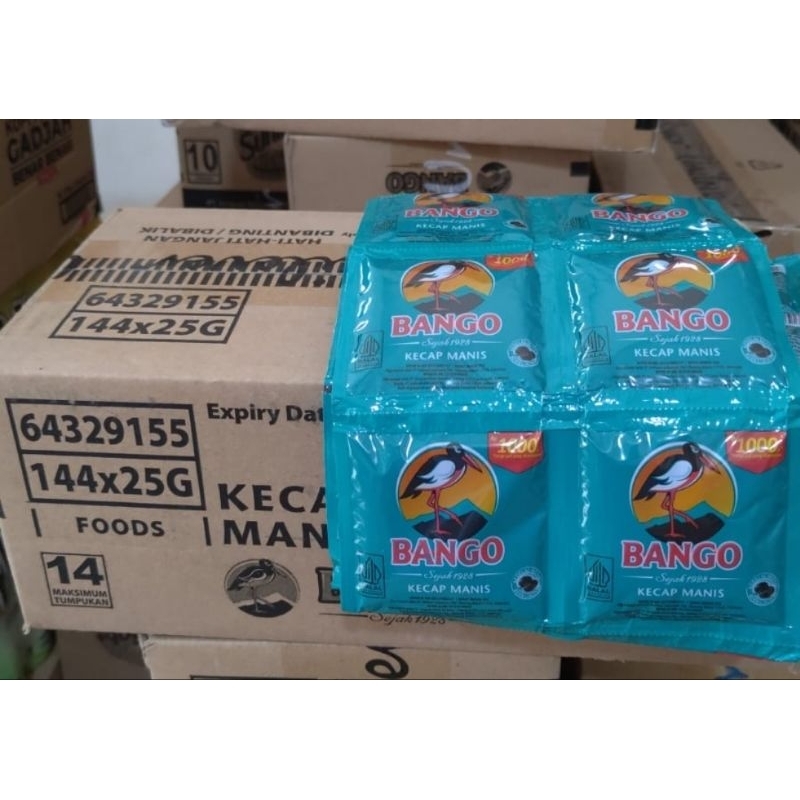 Jual Kecap Bango Sachet Eceran 1000 ( 1 Dus isi 144 Pcs @25ml) | Shopee ...