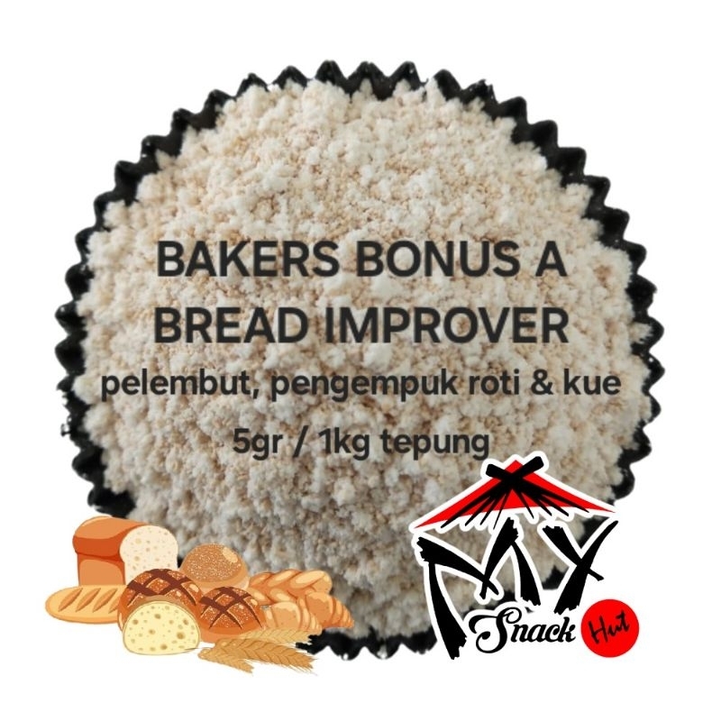 Jual BAKER'S BONUS A 50GR BBA BAKERS PENGEMPUK PELEMBUT LENTUR BREAD IMPROVER ROTI BUNDONAT ...