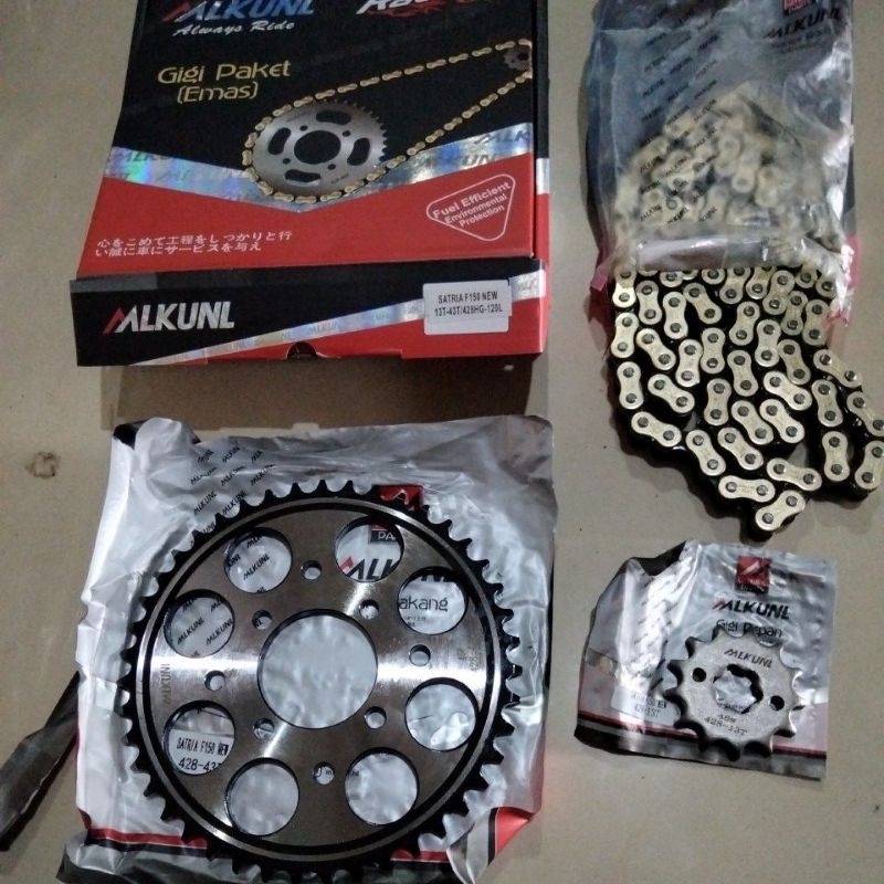 Jual GEAR GIR SET MLKUNL TYPE SSS RACING 428HG RANTAI CHOHO SATRIA FU KARBU BARONG FACELIFT NEW ...