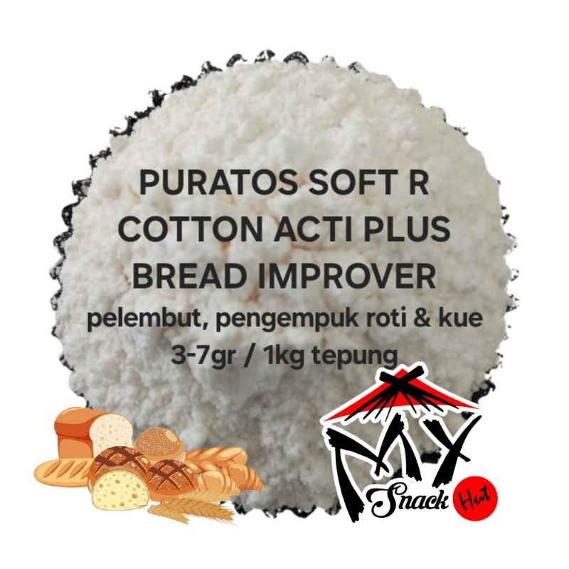 Jual PURATOS SOFT'R 50GR COTTON ACTI PLUS BREAD IMPROVER PENGEMPUK PELEMBUT PELEMBAB ROTI KUE ...