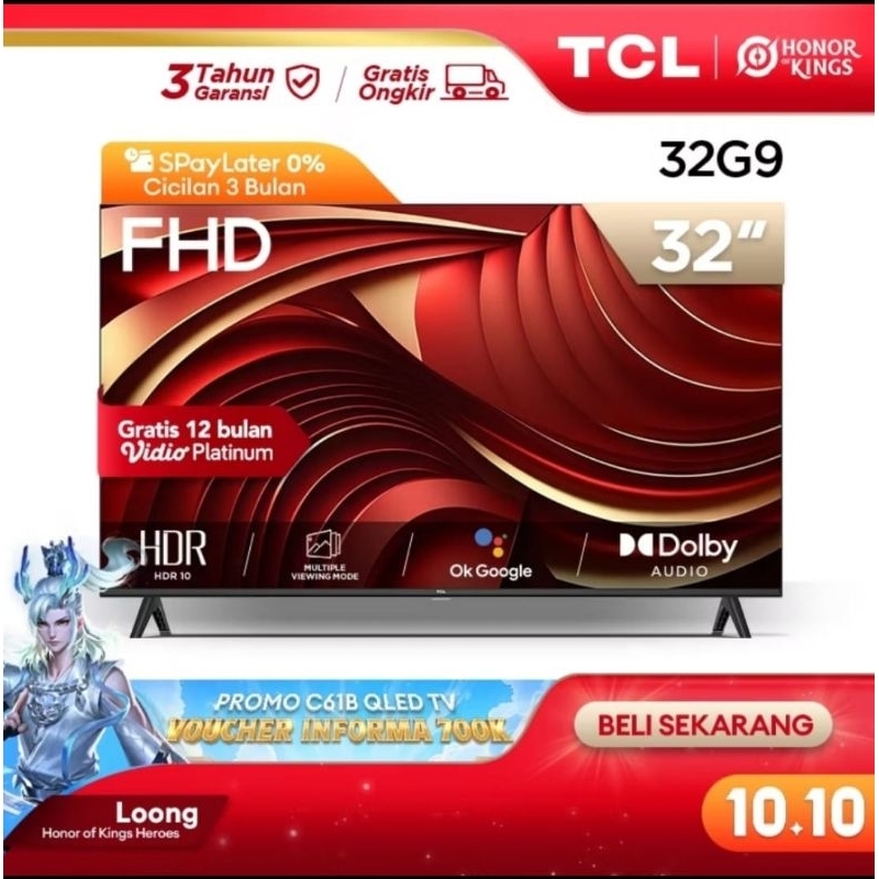 Jual TCL 32 Inch Smart TV - Dolby Audio - Google Play/Netflix/Youtube - Wifi/Bluetooth/HDMI/USB ...