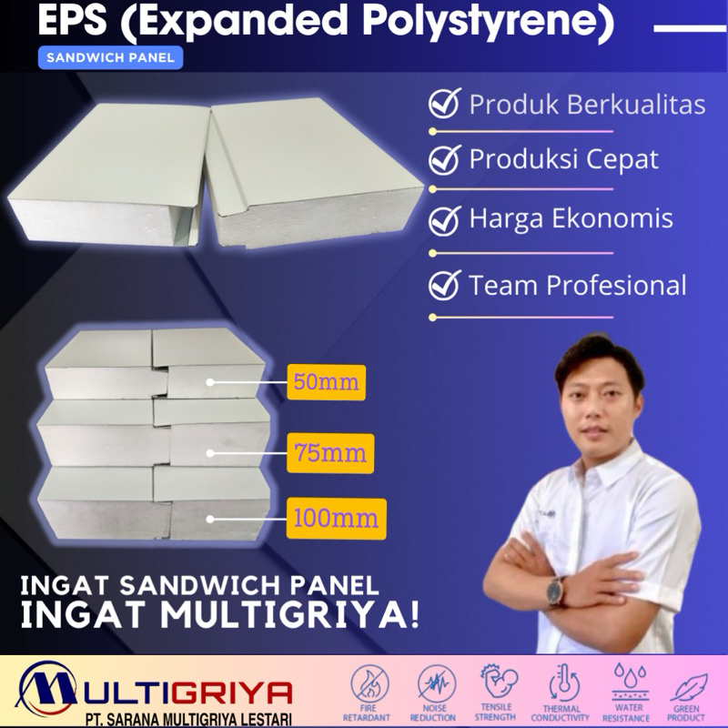Jual Sandwich Panel EPS (Expanded Polystyrene) | Shopee Indonesia