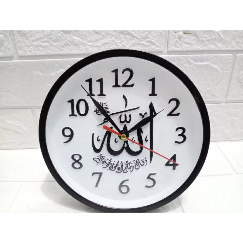 Jual JAM DINDING KALIGRAFI MUSLIM LAFADH ALLAH | Shopee Indonesia