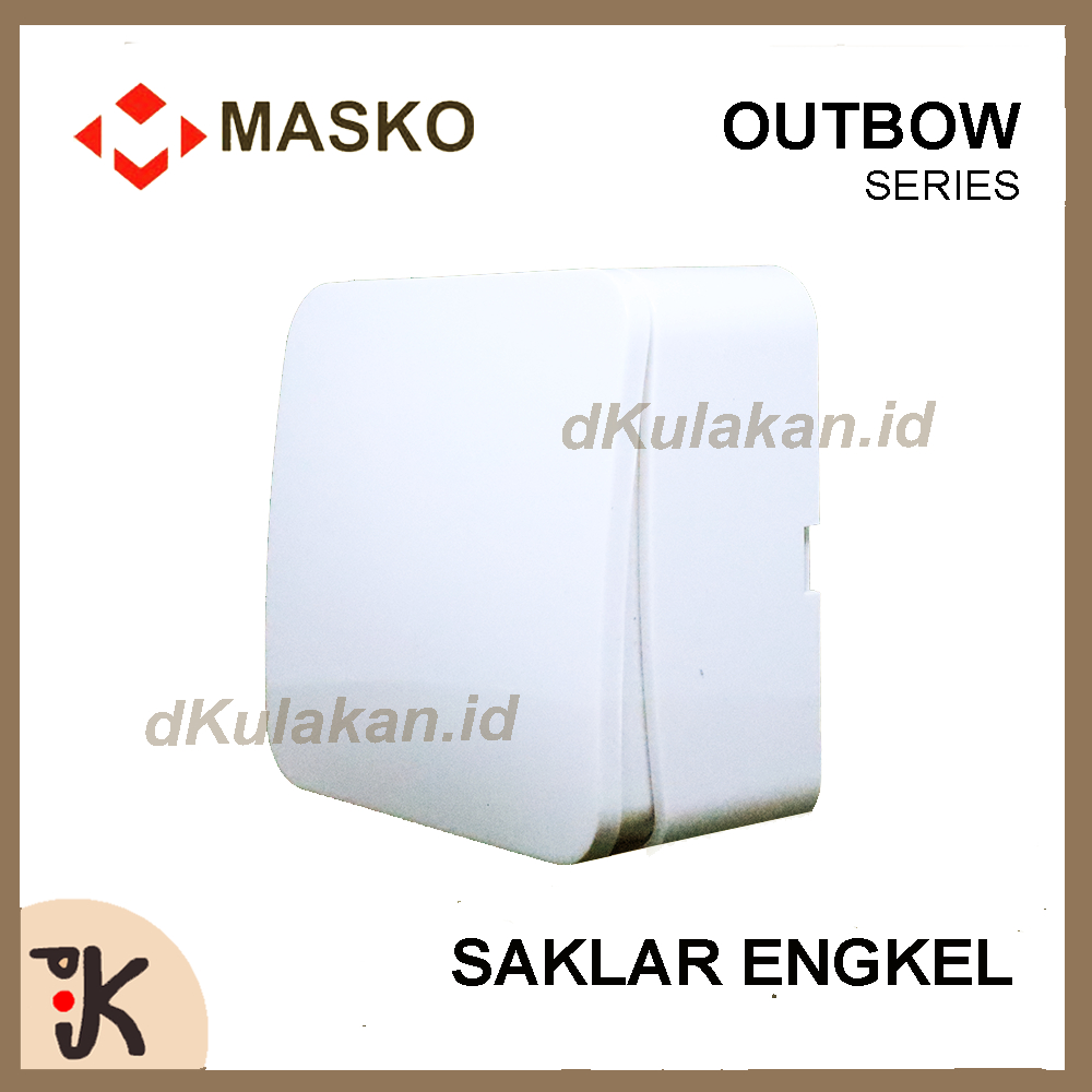 Jual MASKO N511 OB ENGKEL PUTIH OUTBOW SAKLAR TUNGGAL GANG SWITCH ...