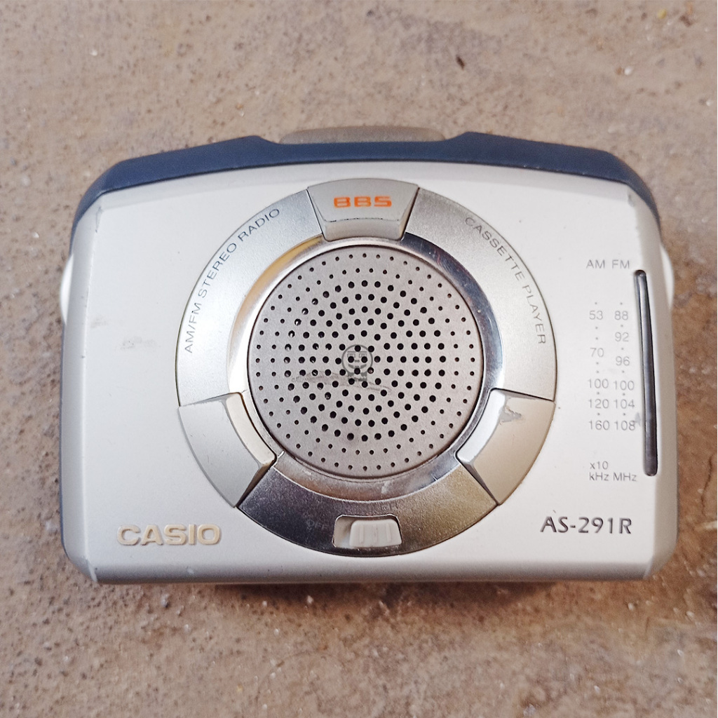 Jual audio - WALKMAN CASIO AS-291R RADIO CASSETTE TAPE PLAYER - pemutar ...