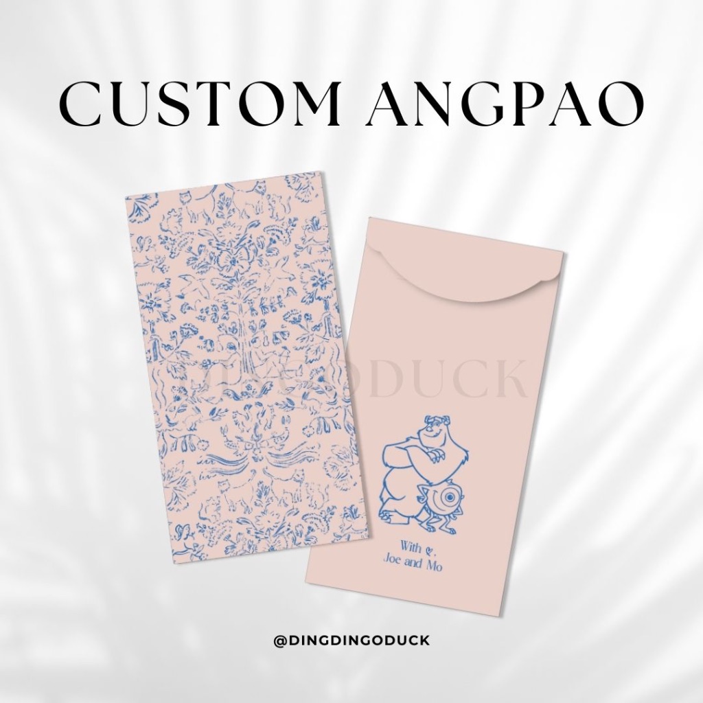 Jual [10pcs] CUSTOM PRINT ANGPAO BAHAN JASMINE 150GSM | CUSTOM ANGPAO ...