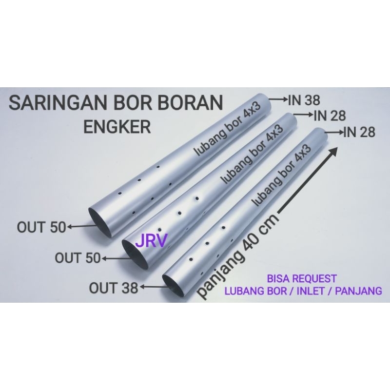 Jual SARINGAN BOR BORAN ENGKER, SARINGAN BOR BORAN INLET 38 OUT 50 ...
