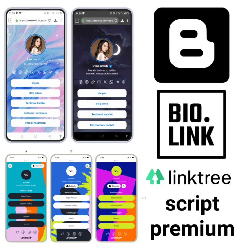 Jual jasa website biolink | Shopee Indonesia