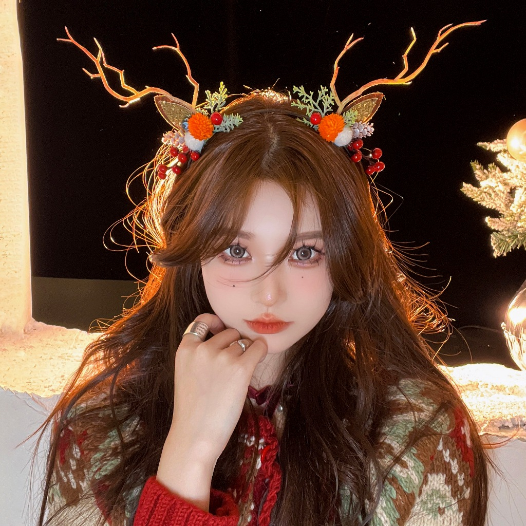 Jual JEPITAN NATAL BENTUK TANDUK RUSA TERBARU / SET HAIR CLIP NATAL ...