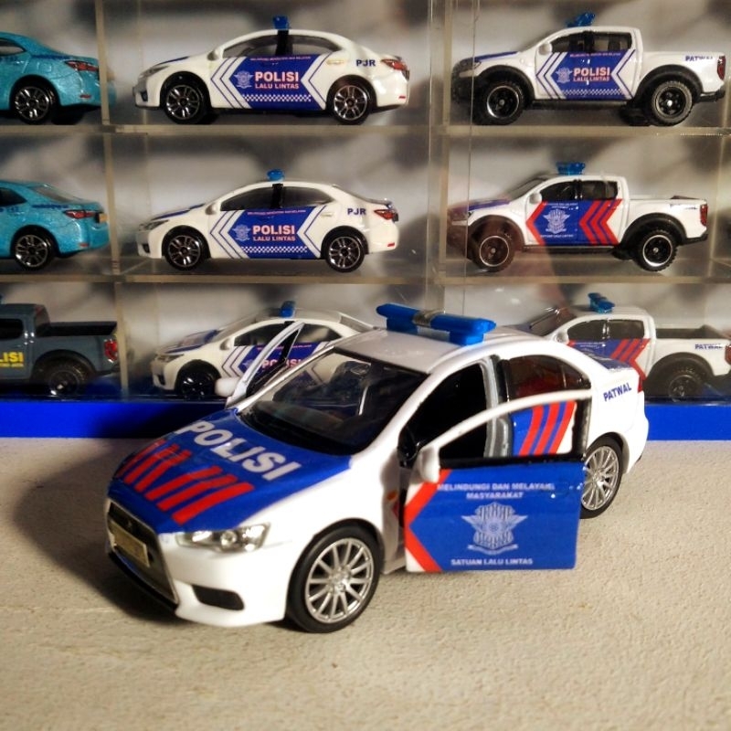 Jual DIECAST SKALA 1:36 MITSUBISHI LANCER EX CUSTOM MOBIL POLISI ...
