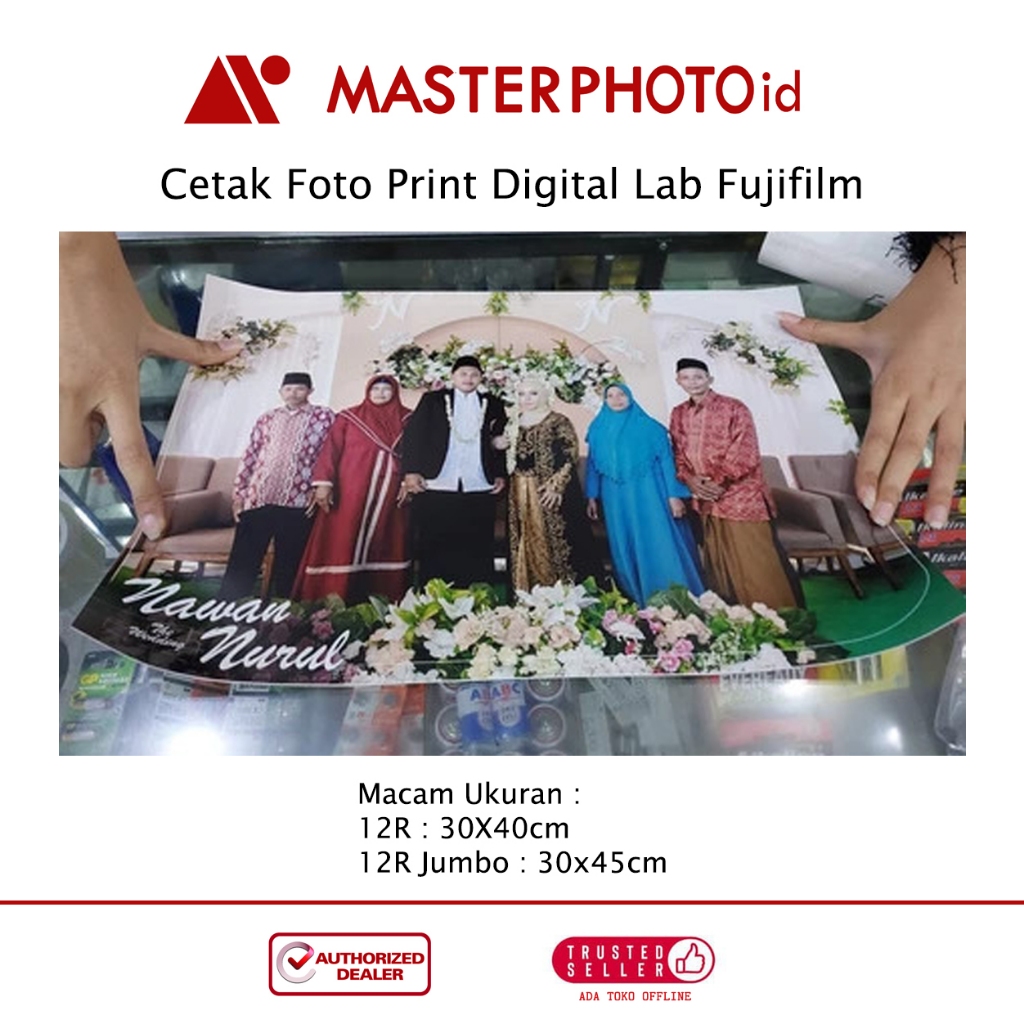 Jual Jasa Cetak Foto 12R Lab Fujifilm Frontier Print 30x40 30x45 cm ...
