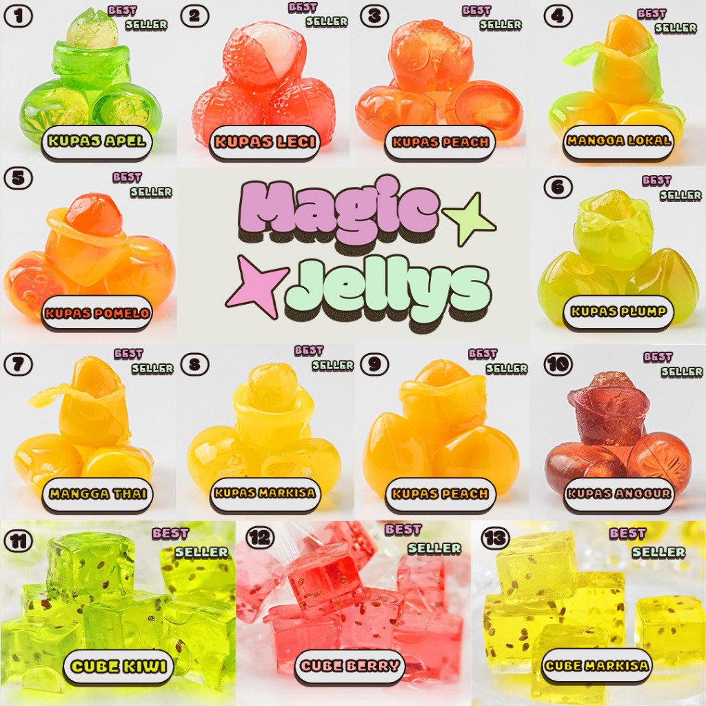 Jual [MagicJellys] 120gram Permen Yupi Candy Gummy Jelly Viral [Toples] 120 G [MIX GABISA ...