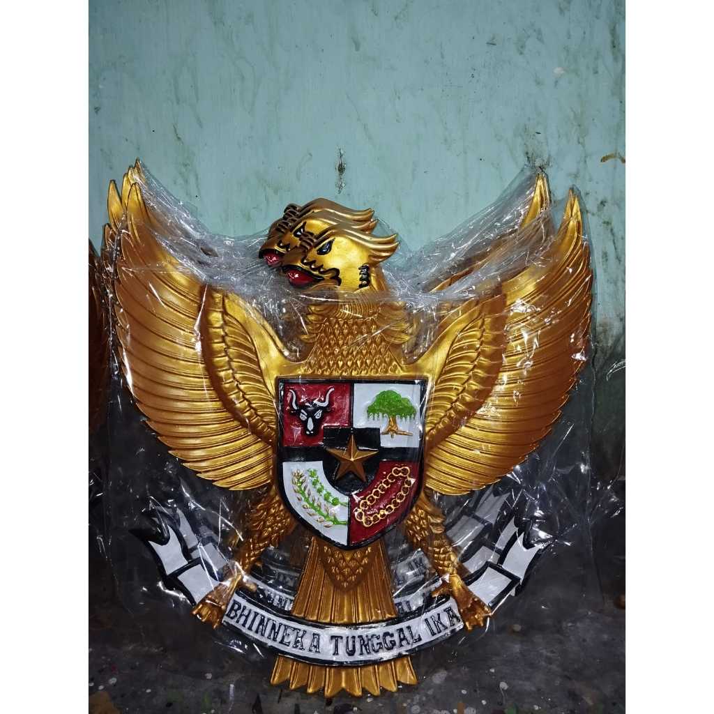 Jual Garuda Pancasila Hiasan Dinding Burung Garuda Lambang Negara Gold ...