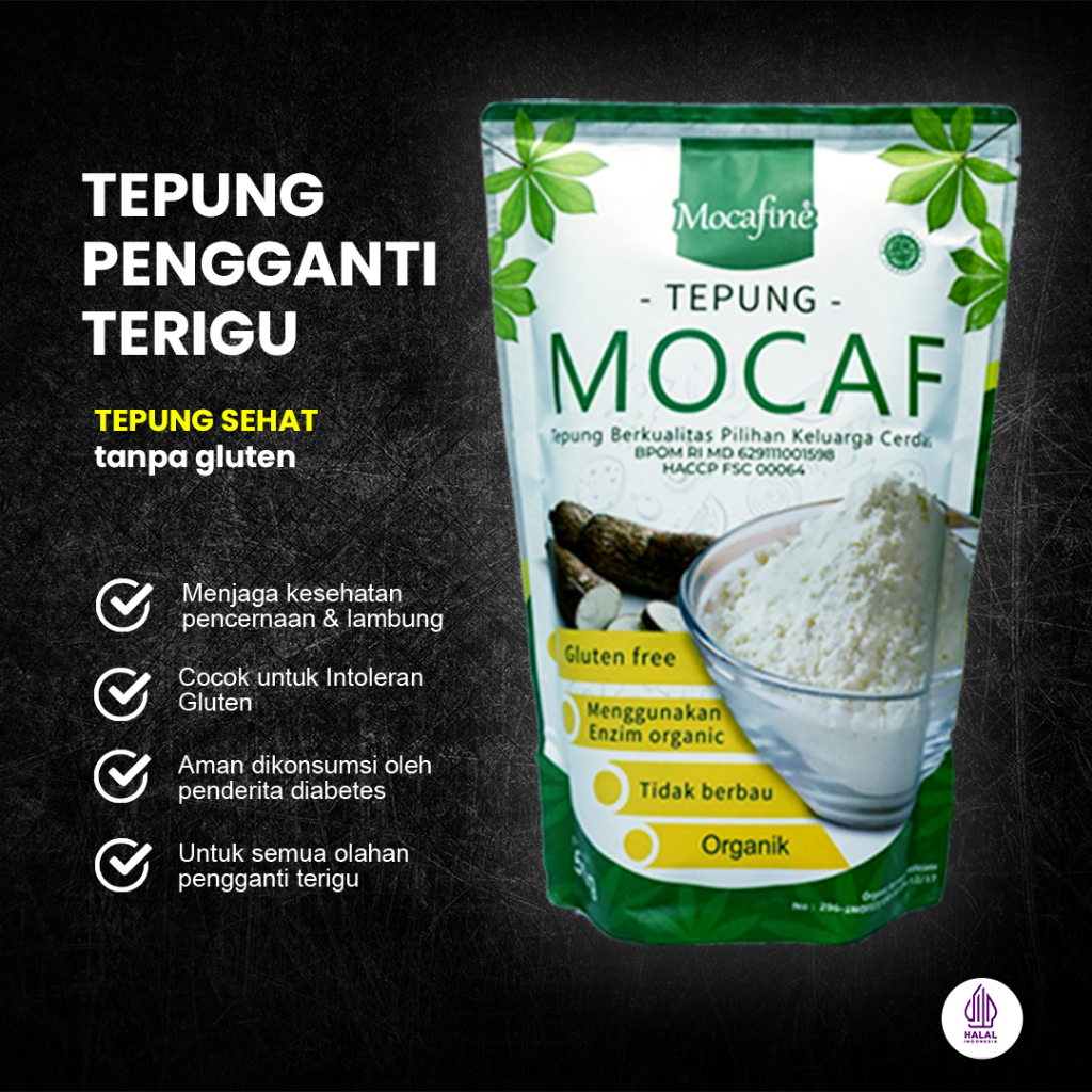 Jual Mocafine - Tepung Mocaf Bebas Gluten 500 gram | Shopee Indonesia