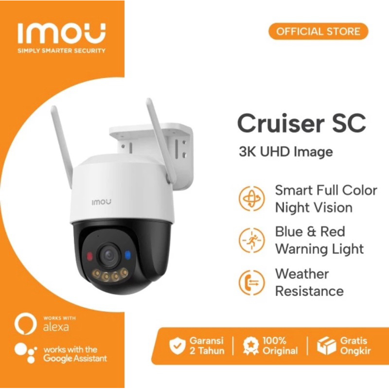 Jual IMOU Cruiser SC 3MP Pan Tilt Color Nigth Vision Two-way Talk ...