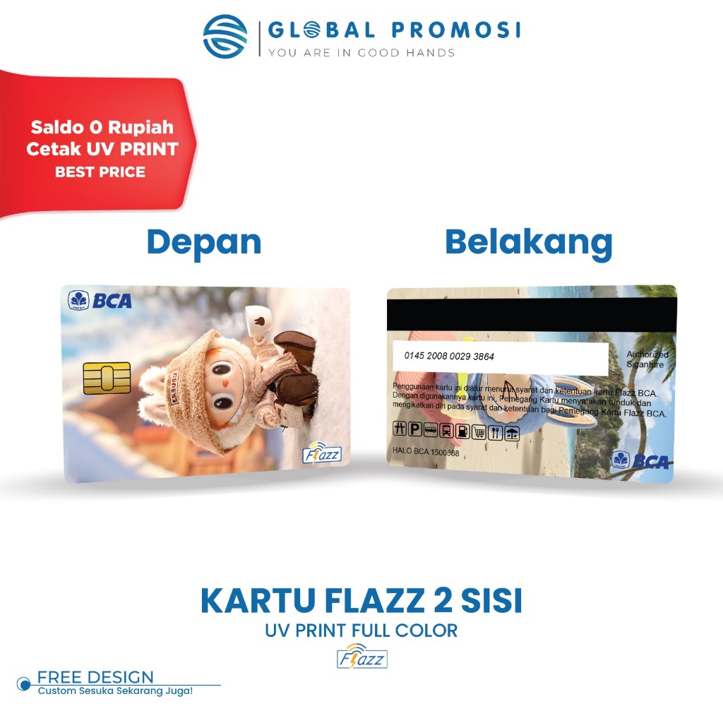 Jual FLAZZ Gen 2 BCA Custom Cetak Print UV Design Bebas Full Color ...