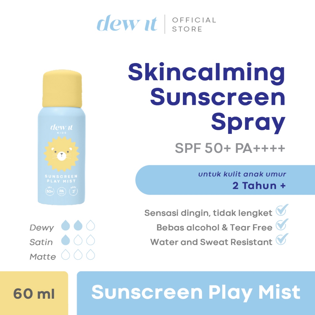 Jual (NEW) Sunscreen Anak | Dew It Kids - Sunscreen Play Mist SPF 50+ PA+++ | Sunscreen Spray ...