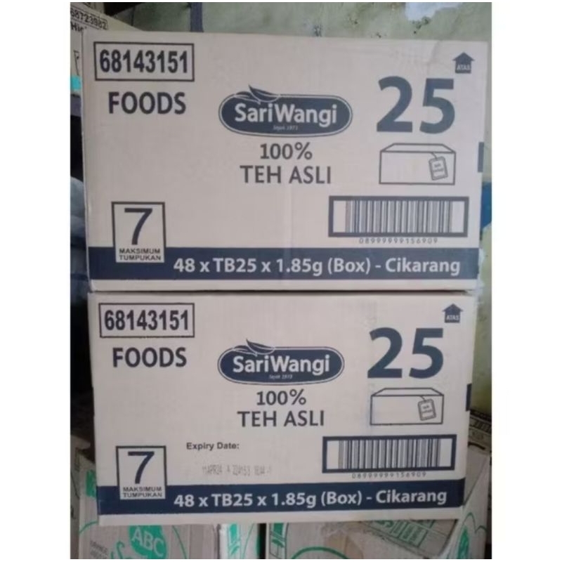 Jual Teh Sari Wangi Kotak Celup 1 Dus isi 48 Kotak @25 Pcs | Shopee ...