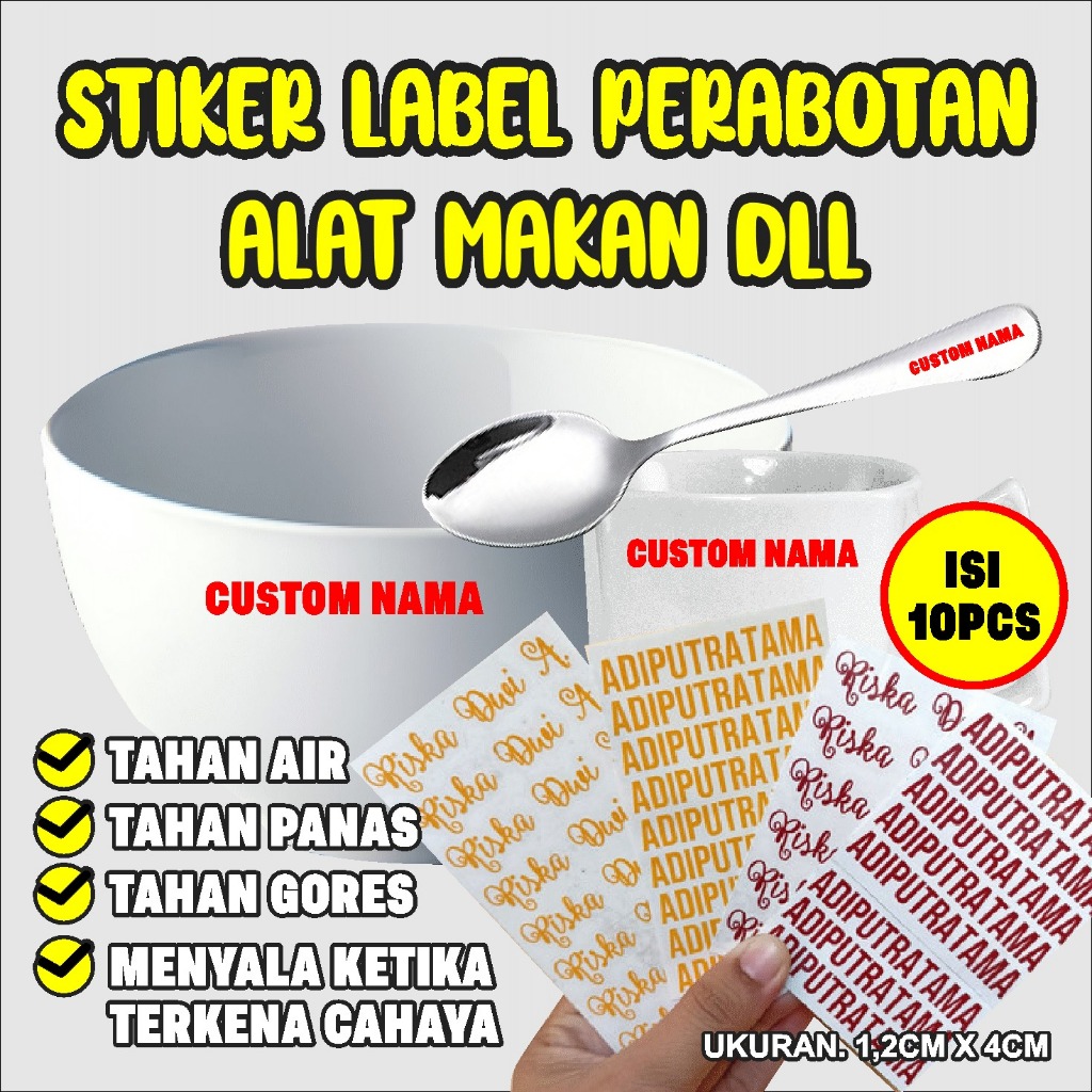Jual Sticker Label Perabotan, tempat makan, dll | Shopee Indonesia