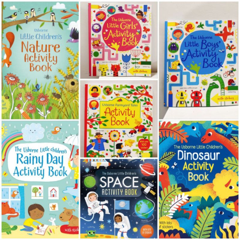 Jual Usborne Activity Book Buku Edukasi impor anak Buku Sticker ...