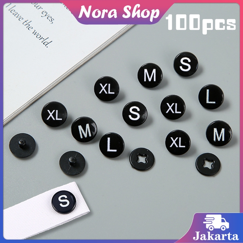 Jual 100pcs Label Ukuran Baju Label Pakaian Plastik Dapat Dilepas Label ...