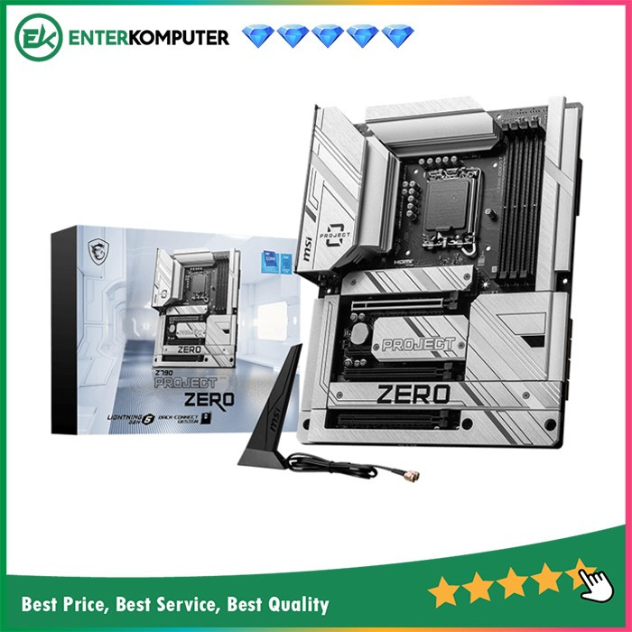 Jual MSI Z790 Project Zero - LGA1700 Z790 DDR5 USB3.2 Type-C SATA3 ...