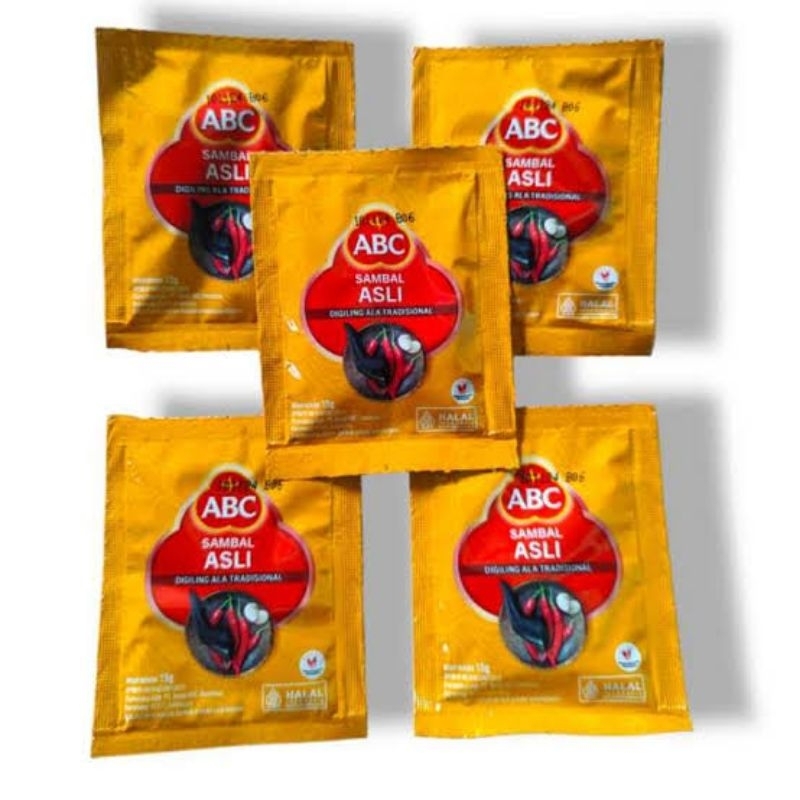 Jual Sambal ABC sambal asli sachet 15gr 1pack isi 10pcs | Shopee Indonesia