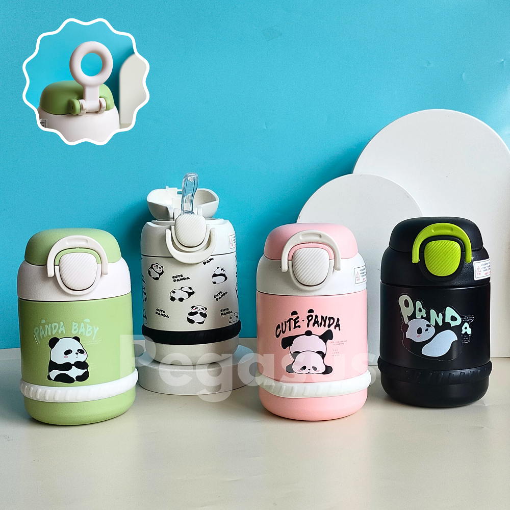 Jual TM4146 Termos Mini Kapsul Karakter PANDA / Botol Minum Tumbler ...