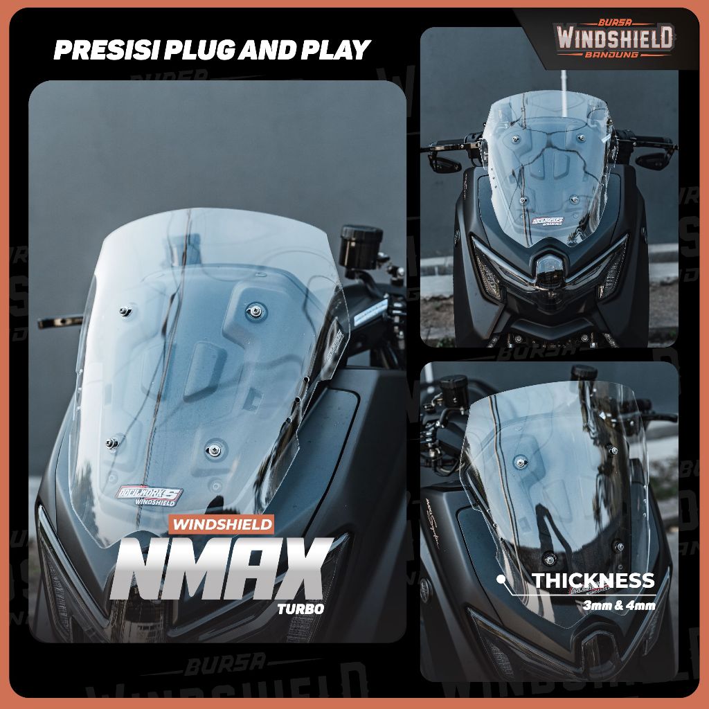Jual Docilworks - Visor Windshield Standar Nmax TURBO CYBORG NEO NEO S ...