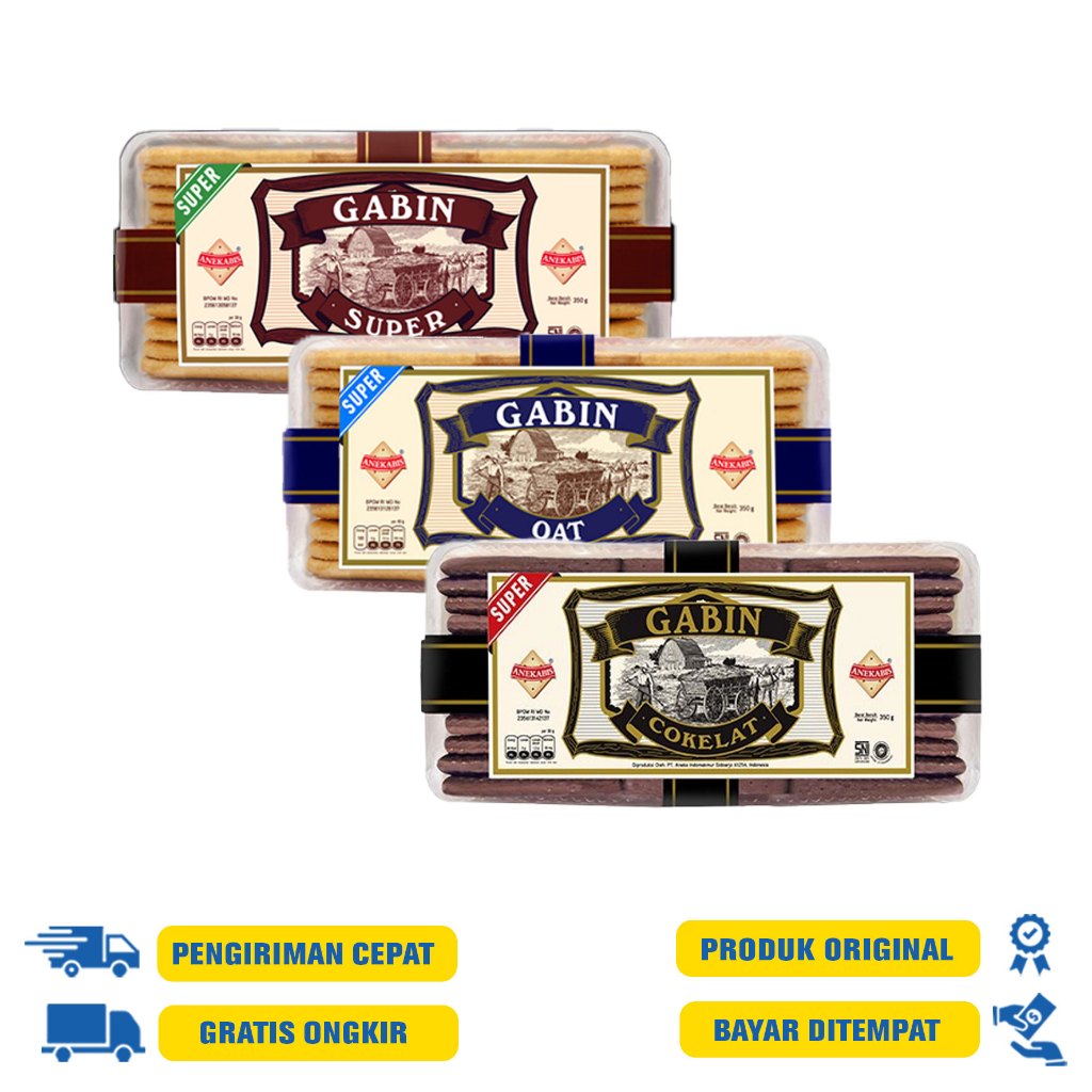 Jual AIm Biskuit Gabin SuperBis Premium 350 Gram - Cokelat | Oat ...