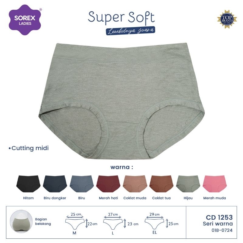 Jual Sorex 1253 Basic Super SoftM,L,XL celana dalam wanita | Shopee ...