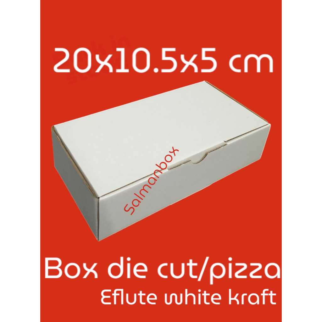Jual BOX PACKING PUTIH SIZE 20X10.5X5 CM/BOX DIECUT PUTIH/BOX DIE CUT ...