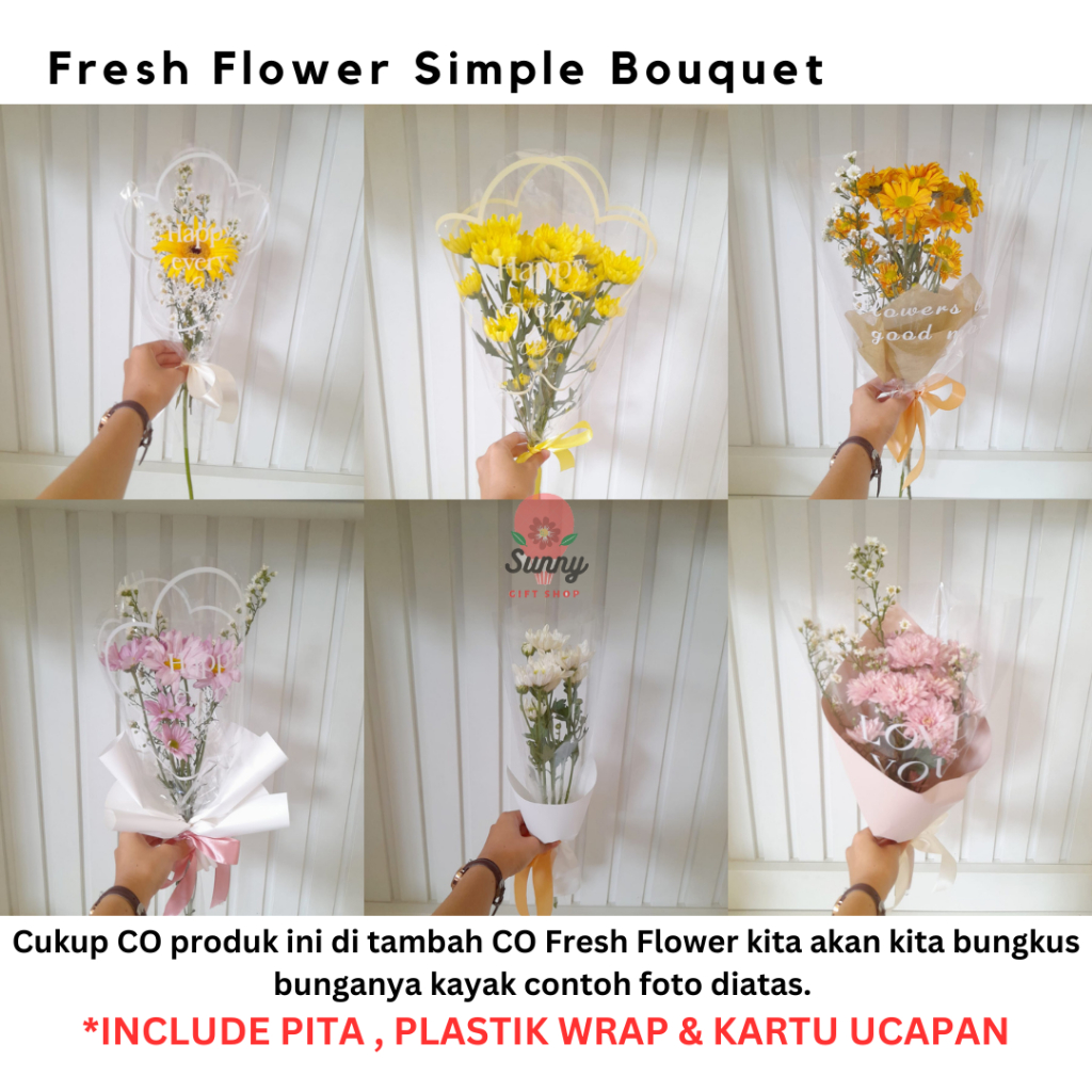 Jual Fresh Flower Bouquet / Buket Bunga Segar / Bouquet Bunga Segar ...