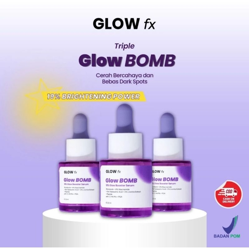 Jual [Triple Glow Bomb] 3 PCS GLOW FX - Glow Bomb Serum | Shopee Indonesia