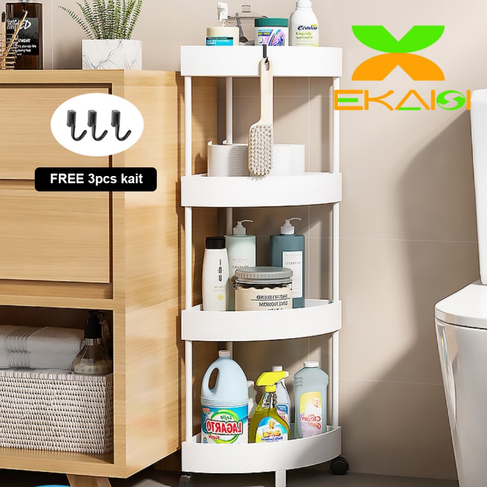 Jual Get Surprise Ekaisi rak toilet rak troli rak dapur rak serbaguna 4 ...