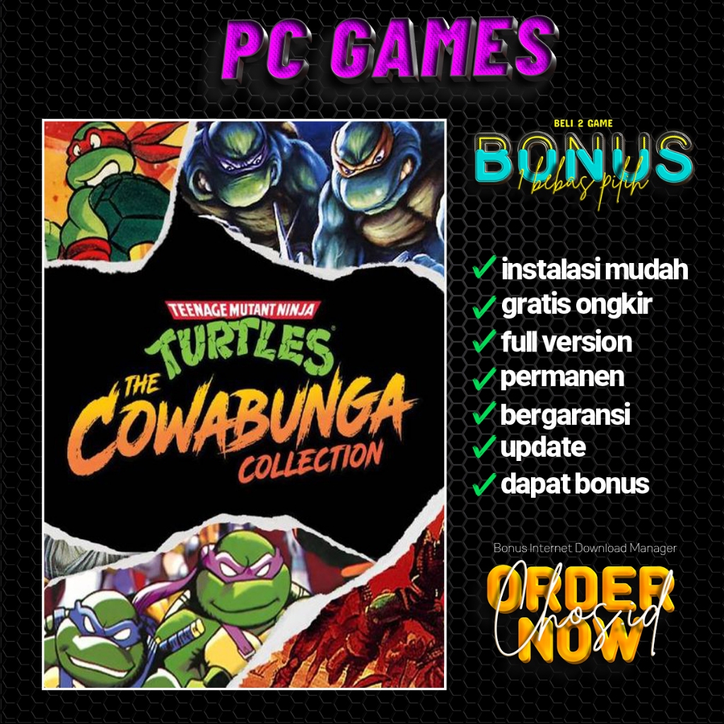 Jual Teenage Mutant Ninja Turtles The Cowabunga Collection | Game PC ...