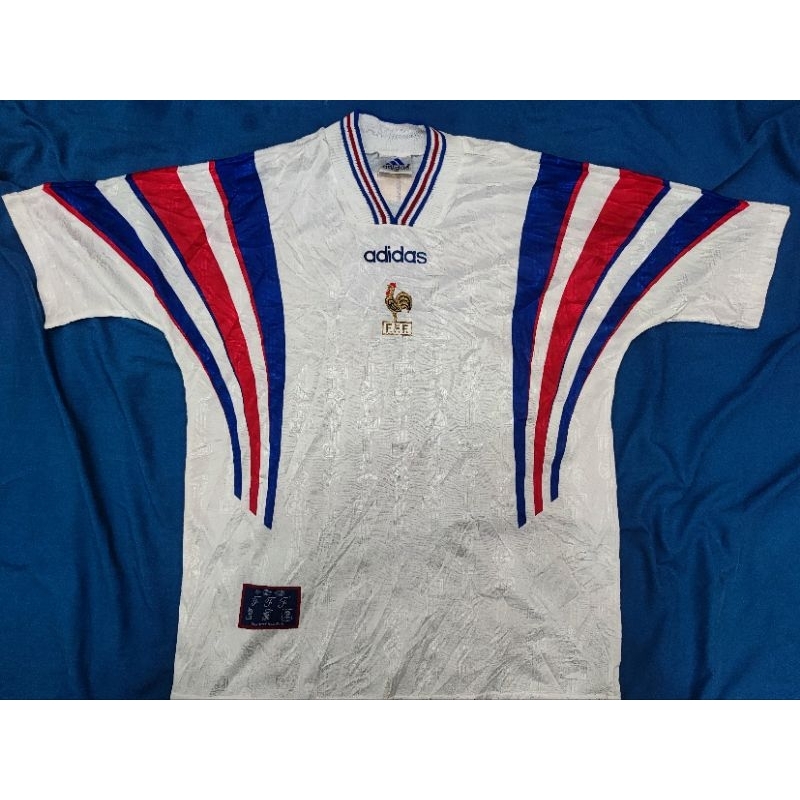 Jual Jersey Prancis juara piala dunia 96-98 / 1996-98 France Away Shirt ...