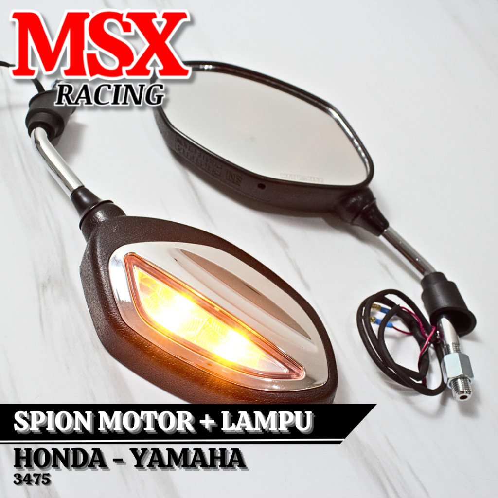 Jual Spion Lampu Sen MSX Spion + Lampu Sein Motor Kaca Spion Motor ...