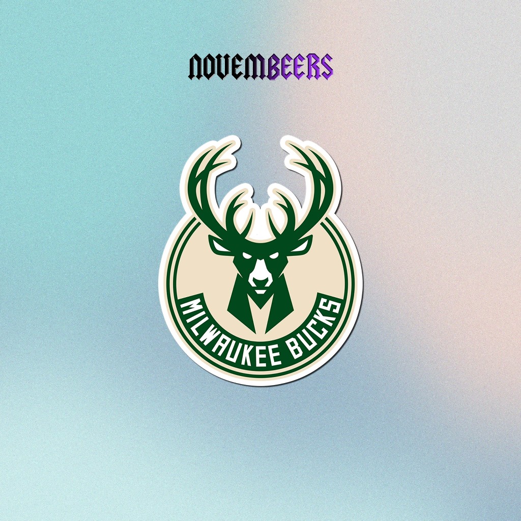 Jual Stiker Vinyl Milwaukee Bucks Sticker Vinyl Glossy NBA Team ...