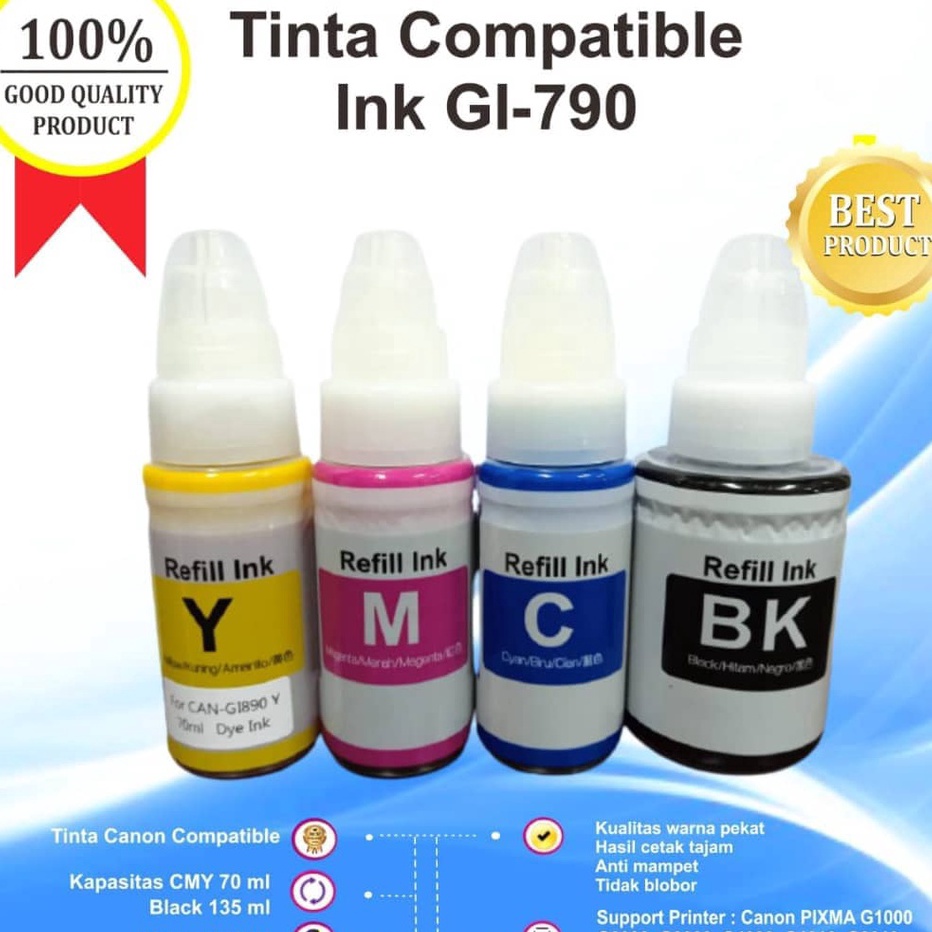 Jual Tinta GI79 Refill Printer Canon G1 G2 G3 G4 G11 G21 G31 G41 ...