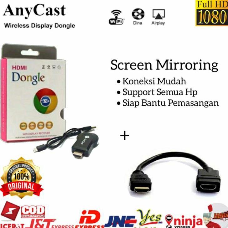 Jual ANYCAST DONGLE SCREEN MIRRNG ALAT PENYAMBUNG HP KE TV SAMBUNGAN ...