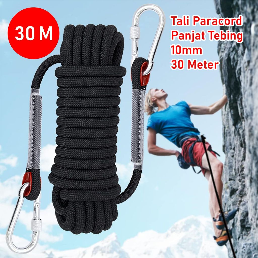 Jual Tali Paracord Panjat Tebing Climbing Rope Steel Buckle 10mm ...