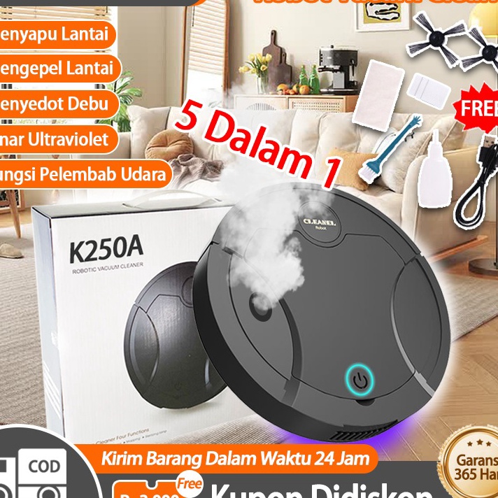 Jual Koomas Robot Vacum Cleaner Pelembab Udara Bawaan 5 in 1 Penyedot Debu Alat Rumah Tangga ...