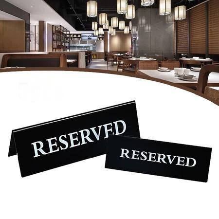 Jual 20*7cm Reserve Acrylic Table Sign Papan Meja Reserved Tanda Untuk ...