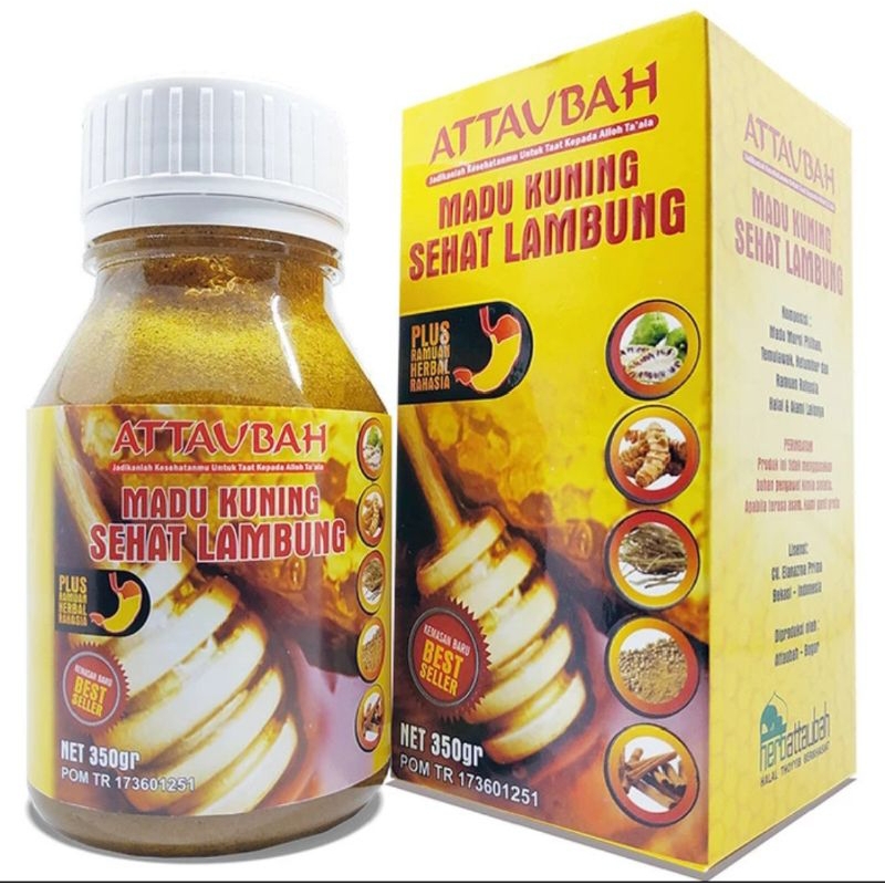 Jual Madu Kuning Sehat Lambung At Taubah 350gr | Shopee Indonesia