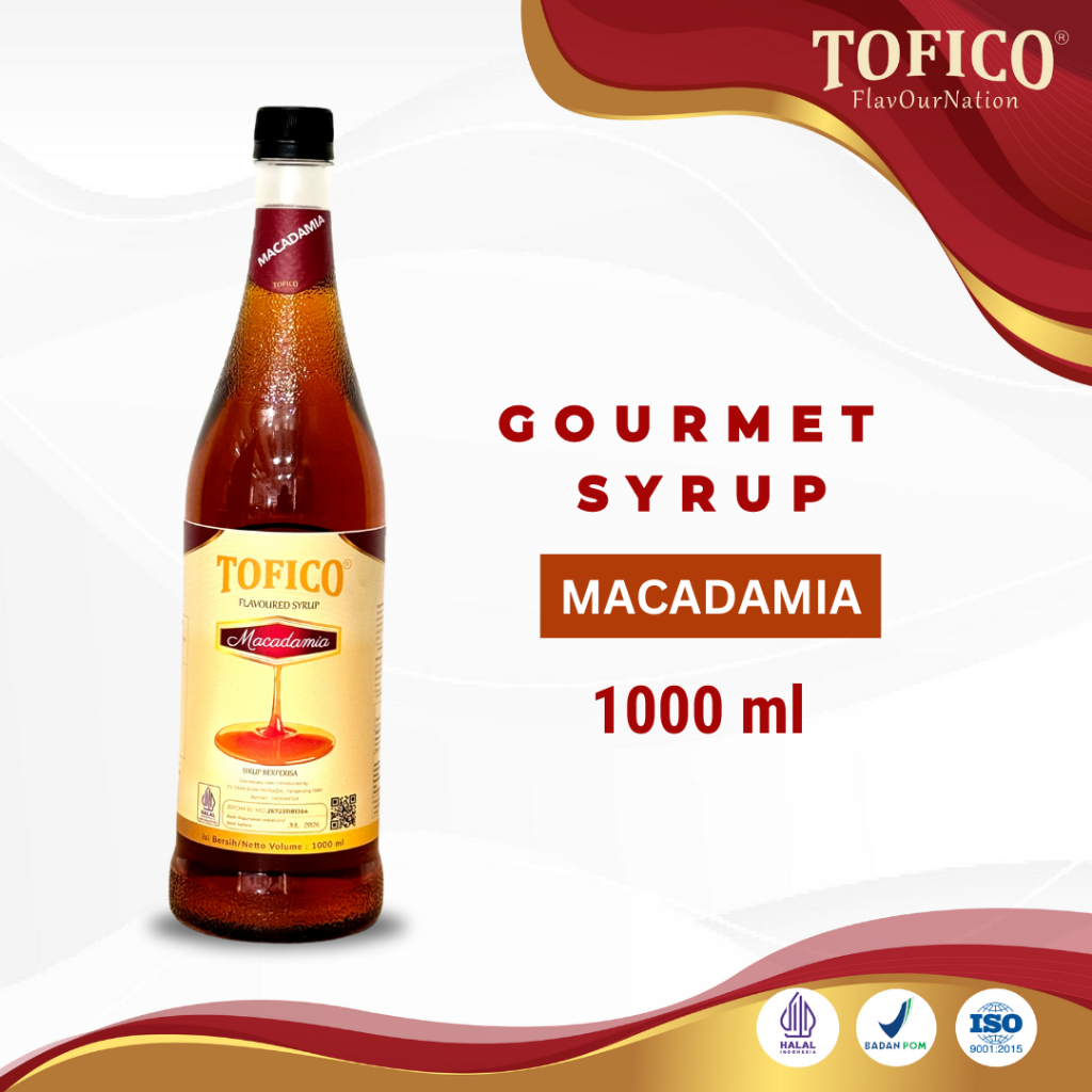 Jual Syrup Macadamia Tofico / Sirup Rasa Macadamia Premium 1 Liter ...