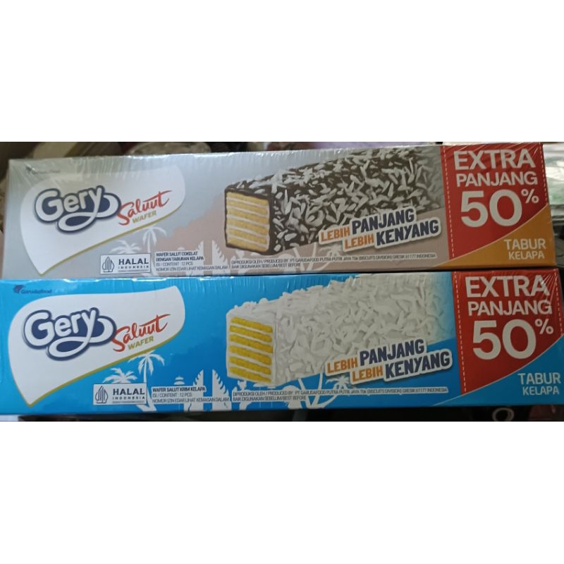 Jual Gery salut wafer tabur kelapa sekotak isi 12 pcs | Shopee Indonesia