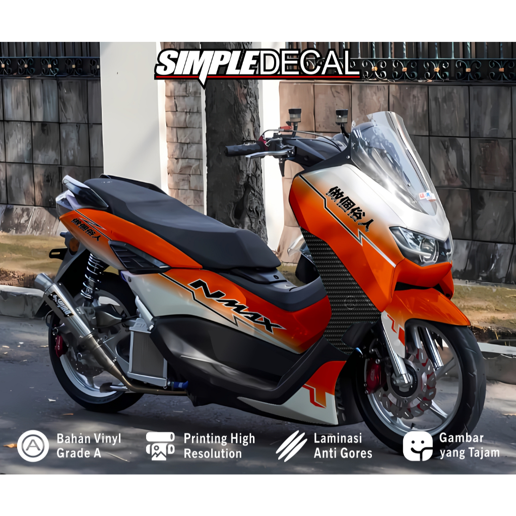 Jual stiker decal nmax new motif gradasi decal stiker nmax decal custom ...